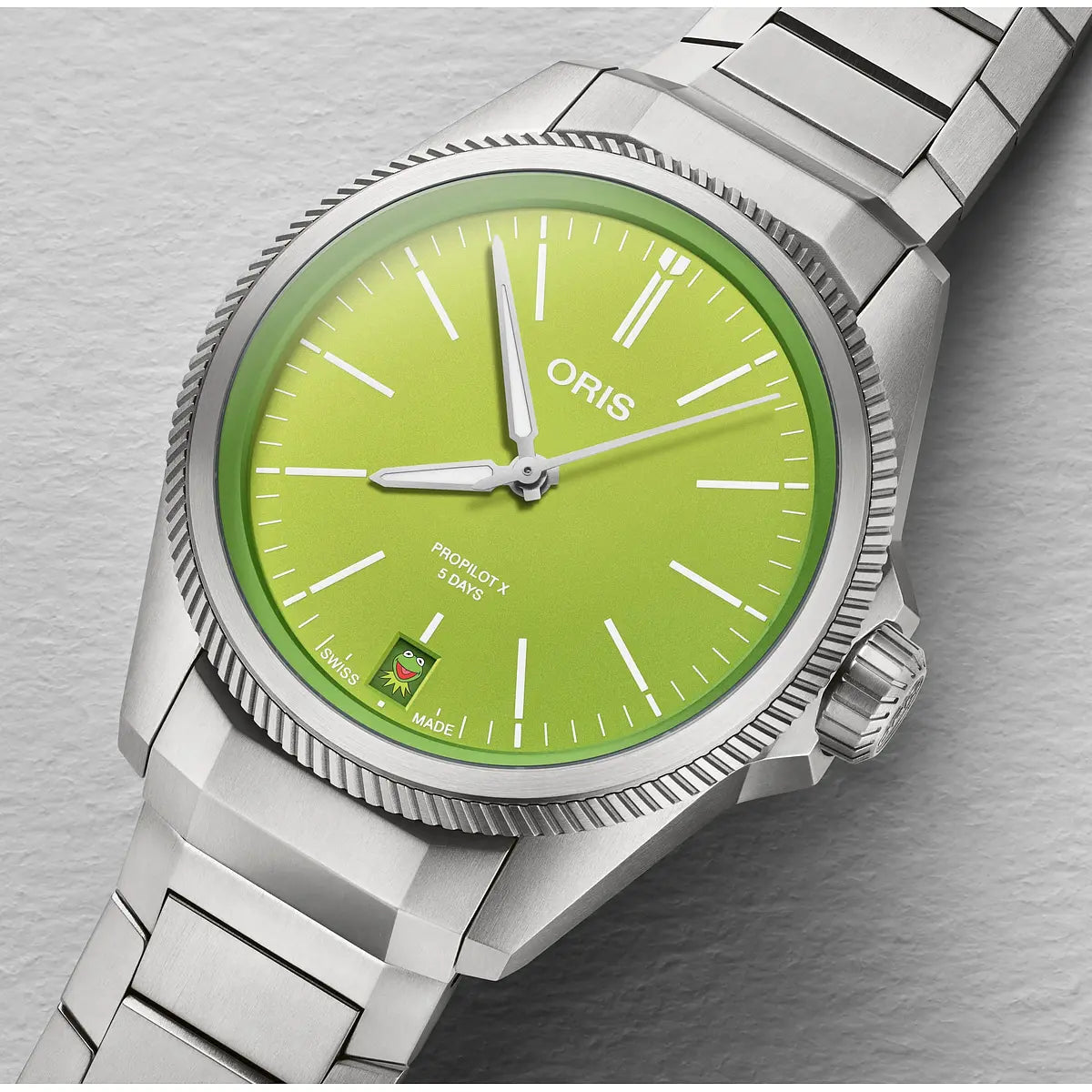 Oris Propilot X Kermit Verde 01 400 7778 7157-Set – ALFYO