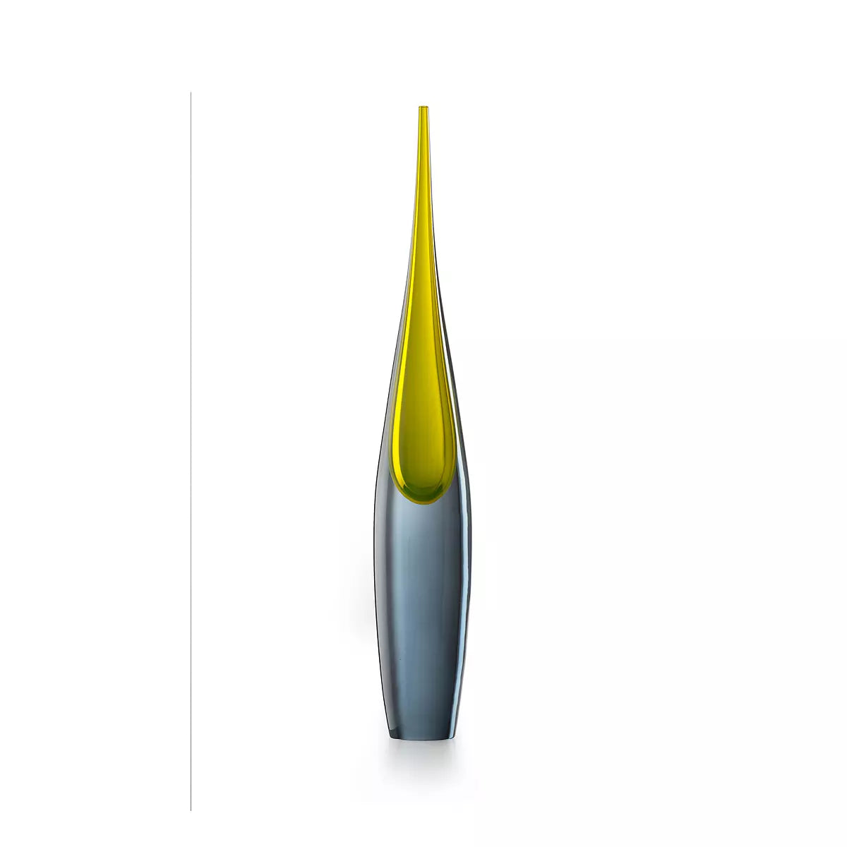 Vaso Salviati Pinnacoli Large Grigio e Giallo 1940 – ALFYO